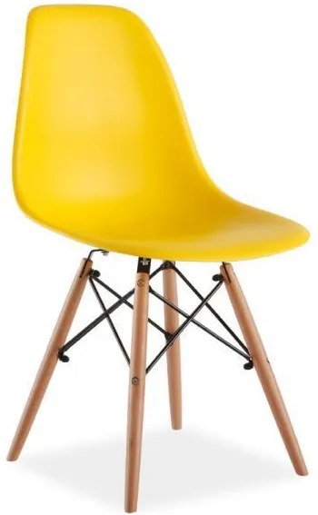 Jídelní židle Enzo - žlutá