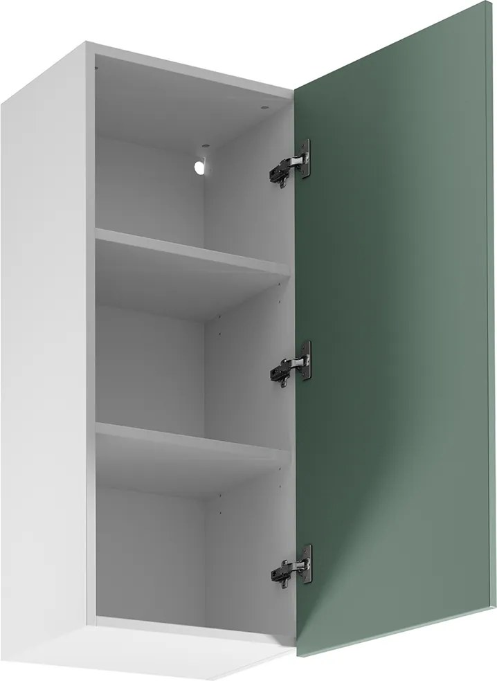 SORENTO jv | horní skříňka G45 policová | 45 cm | PRAVÁ | bílá/zelená