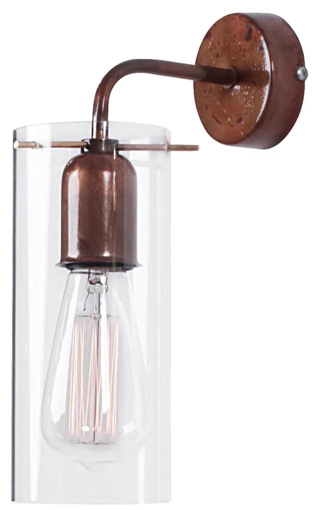 Zambelis 1469 nástěnná lampa, rezavá měď, 1xE27, 32cm