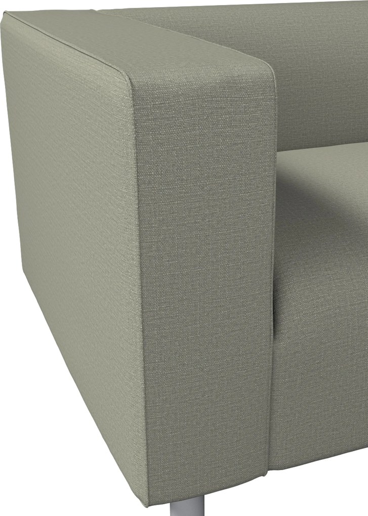 Potah na pohovku IKEA Klippan 2-místná barva šedá látka pletený vzor