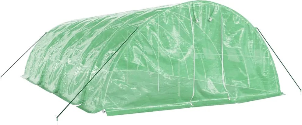 Skleník s ocelovým rámem zelený 40 m² 8 x 5 x 2,3 m 3188085