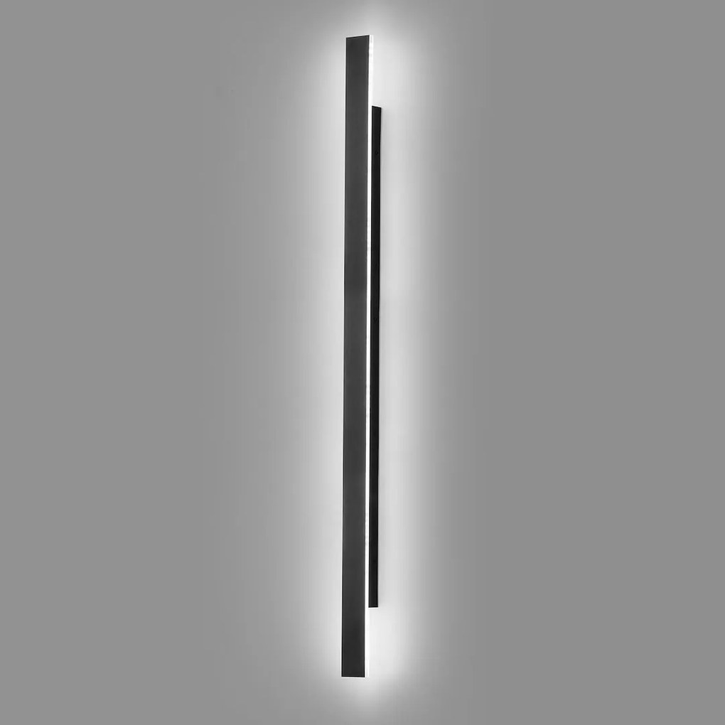 Exteriérové nástěnné LED svítidlo Wow, 1x LED 20w, 3CCT, černá, (120 cm)