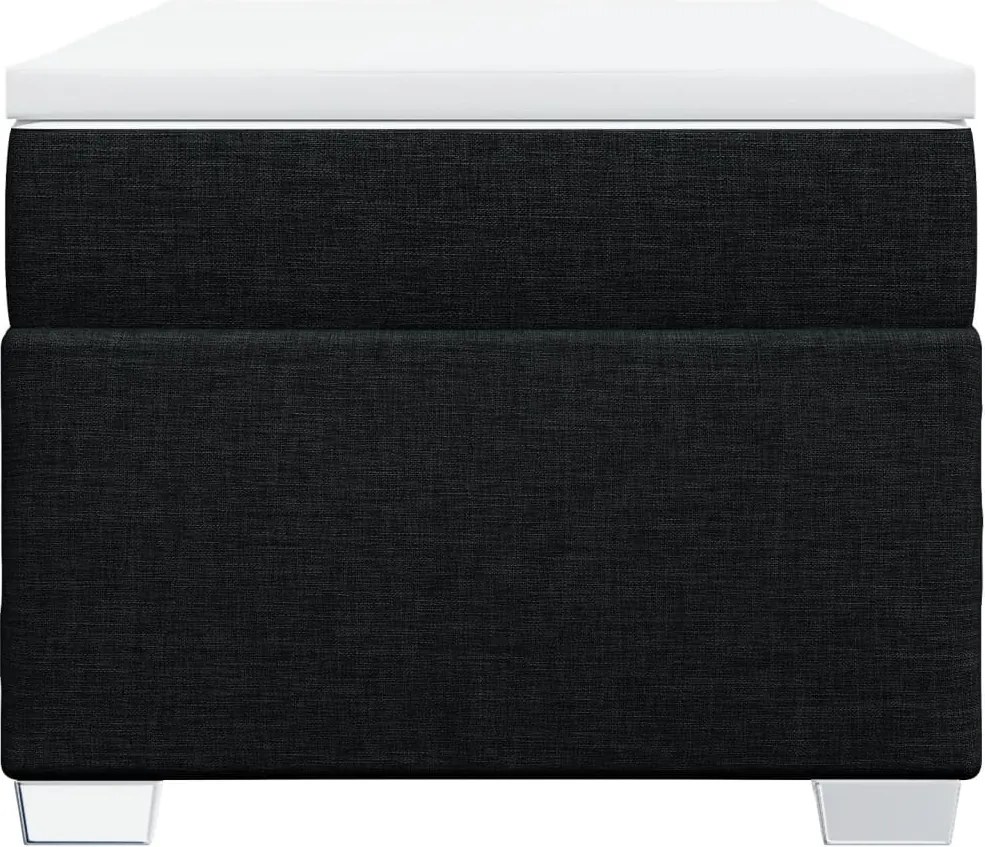 Box spring postel s matrací černá 90x200 cm textil 3285104