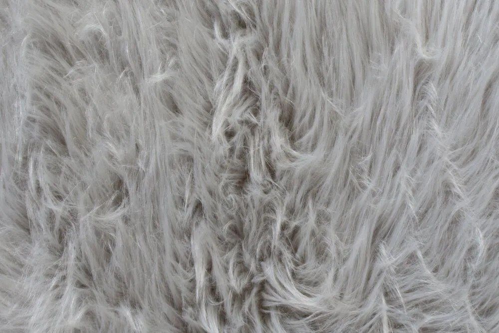 Flair Rugs koberce Kusový koberec Faux Fur Sheepskin Grey - 80x150 cm