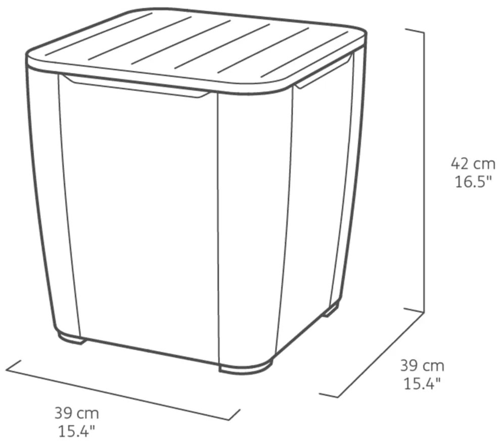 Keter Zahradní Jídelní Set 3 Kusy Iowa 224383 - Grafitová