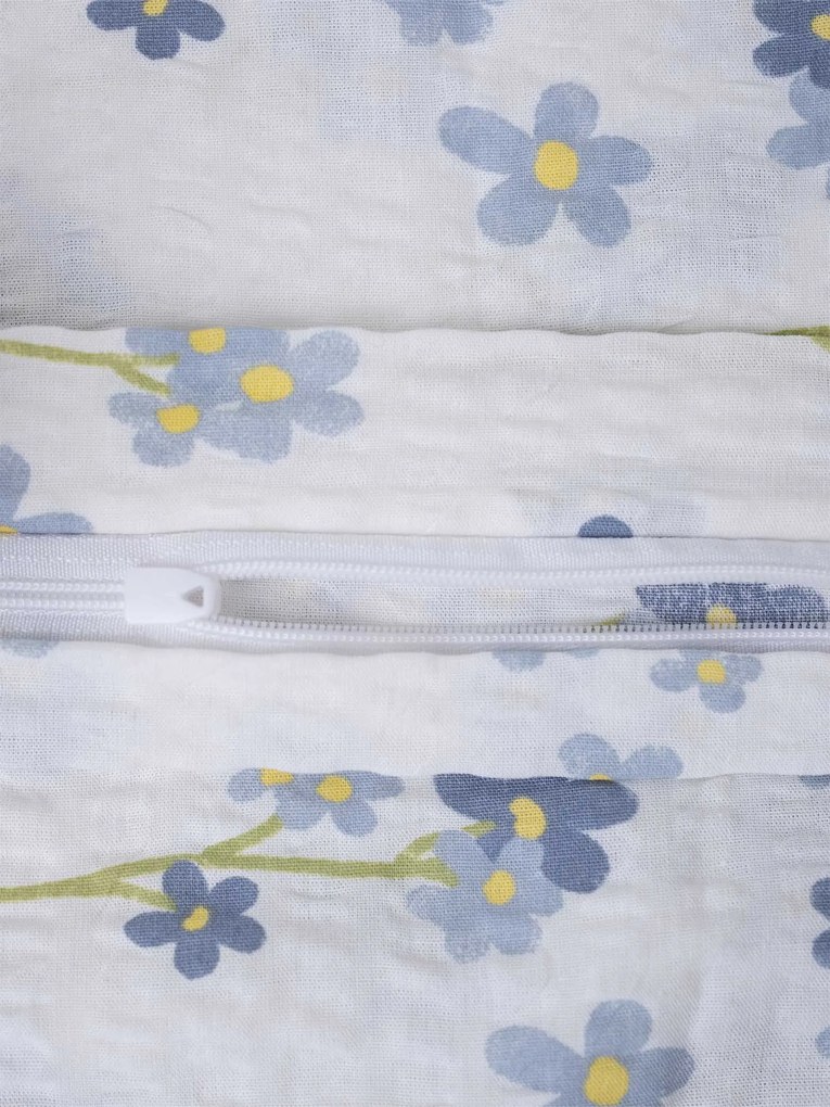 MK Lůžkoviny Krepový povlak na polštář Renforcé 70 x 90 cm - Pomněnky