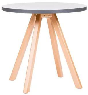Antares Konferenční stolek Wood Deska stolu antracit 164PE průměr desky 60 cm