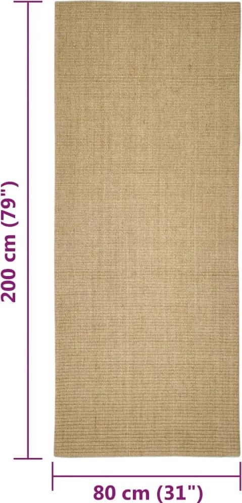 Sisalový koberec pro škrabací sloupek 80 x 200 cm 3203417