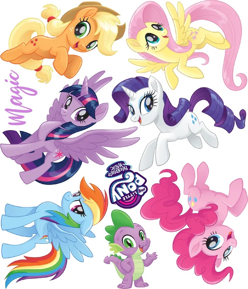 Samolepka na zeď "My Little Pony 4" 60x70cm