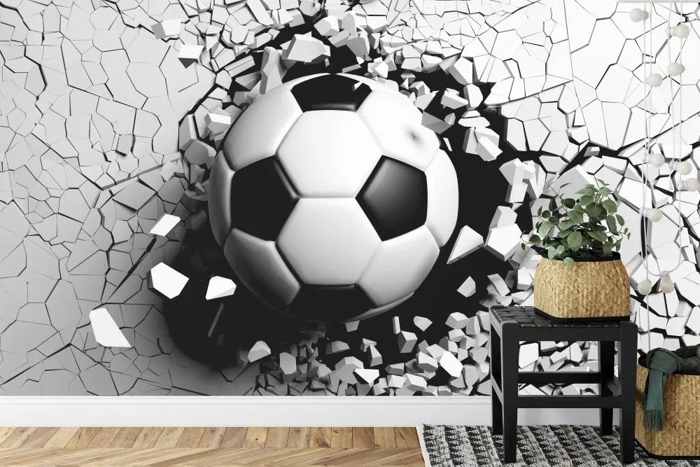 Fototapeta Fotbal – 3D Efekt Hladký vinyl 104x70.5