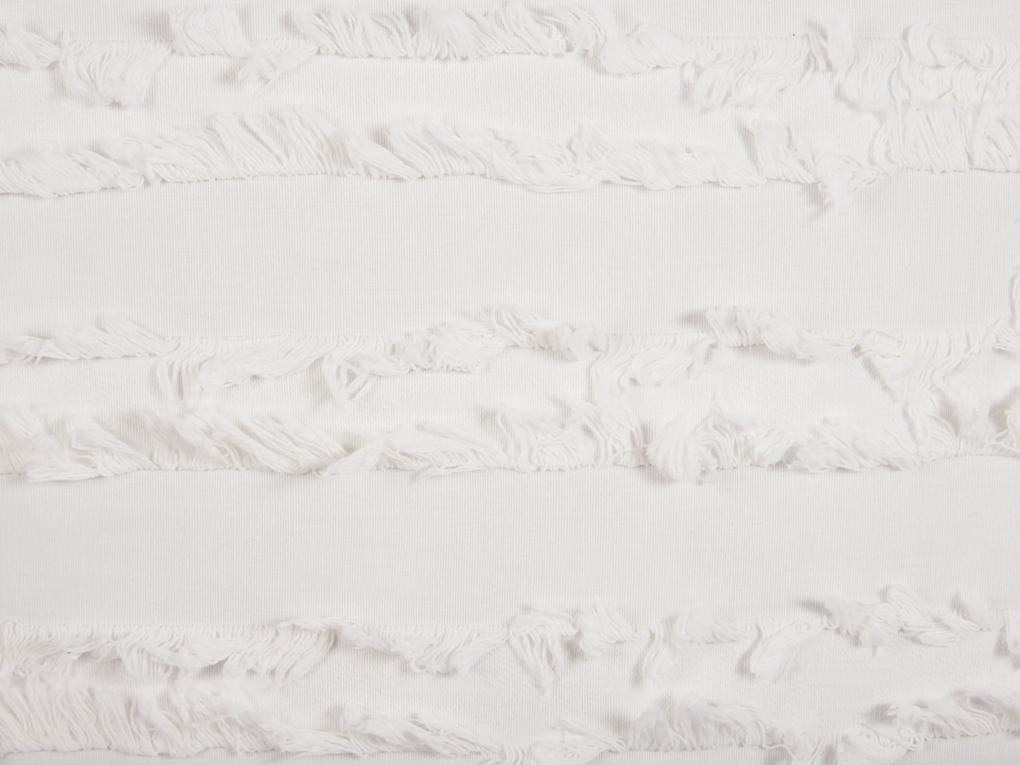 Bavlněný polštář 45 x 45 cm bílý MAKNEH Beliani
