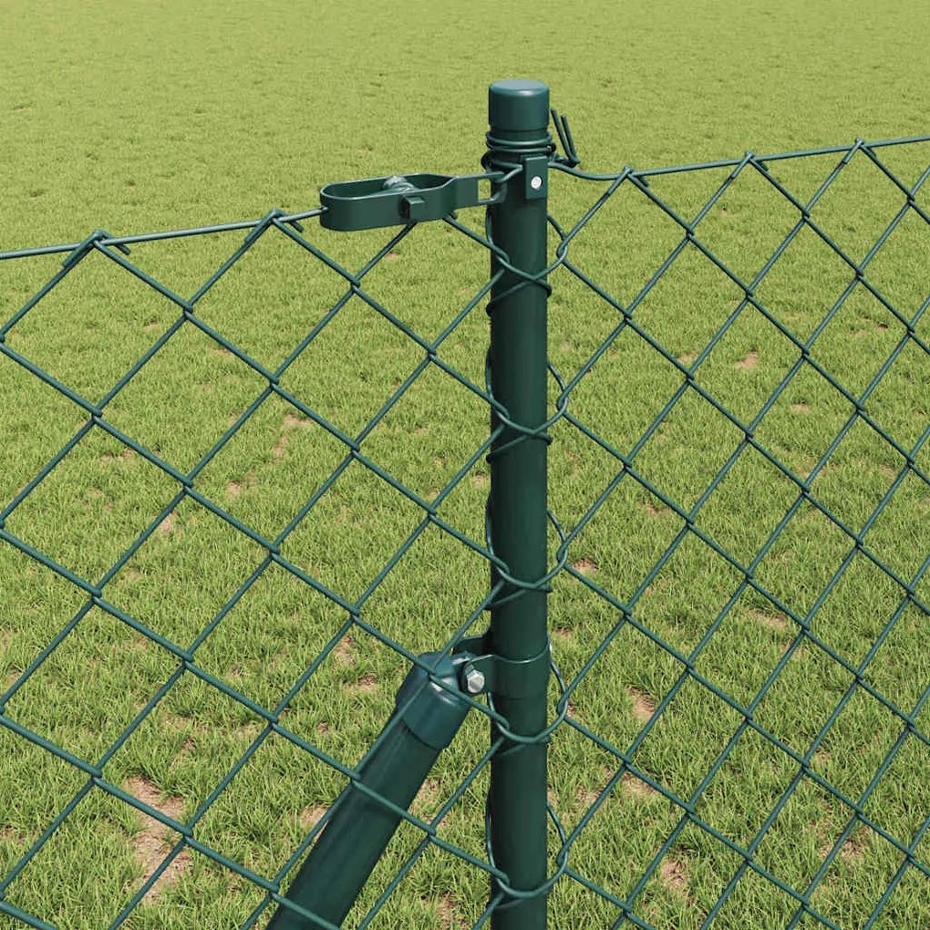 Oplocení na řetězcích se upevňuje na zem 10 x 1,5 m Zelená 3351080
