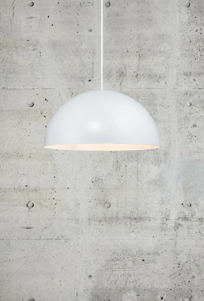 Bílý závěsný lustr Ellen 40 pro žárovku E27  - Nordlux