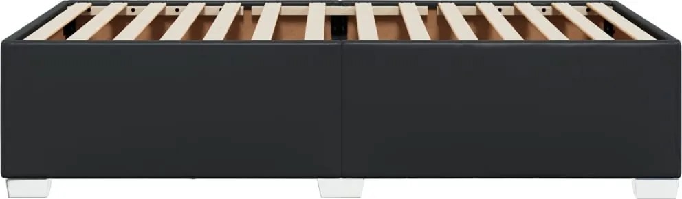 Rám postele černý 90 x 190 cm umělá kůže 3284536