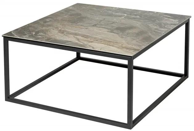 Konferenční stolek symbióza 75cm mramorový vzhled keramika / 40670