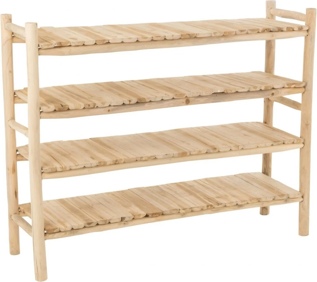 Regál z přírodního teakového dřeva Rack Ranch – 140*40*110 cm