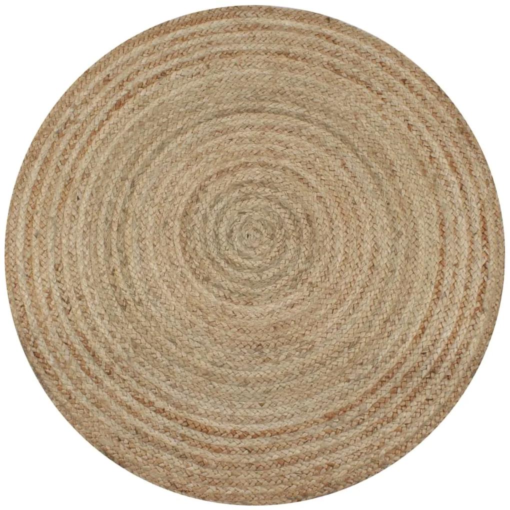 Kulatý jutový koberec FLETTE 90 cm
