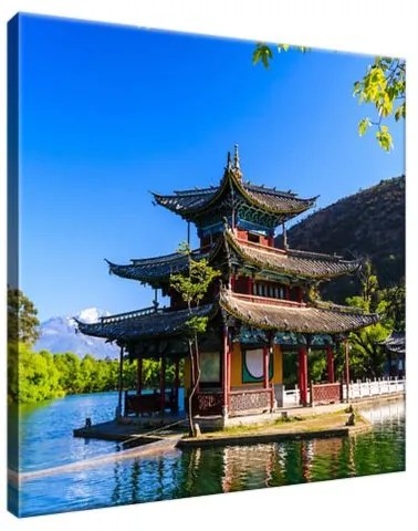 Obraz na plátně Staré město Lijiang 30x30cm 2170A_1AI