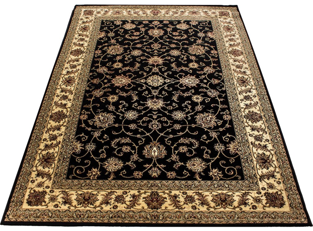Ayyildiz, Kusový koberec Marrakesh 210 black, 120x170, černá, kancelář