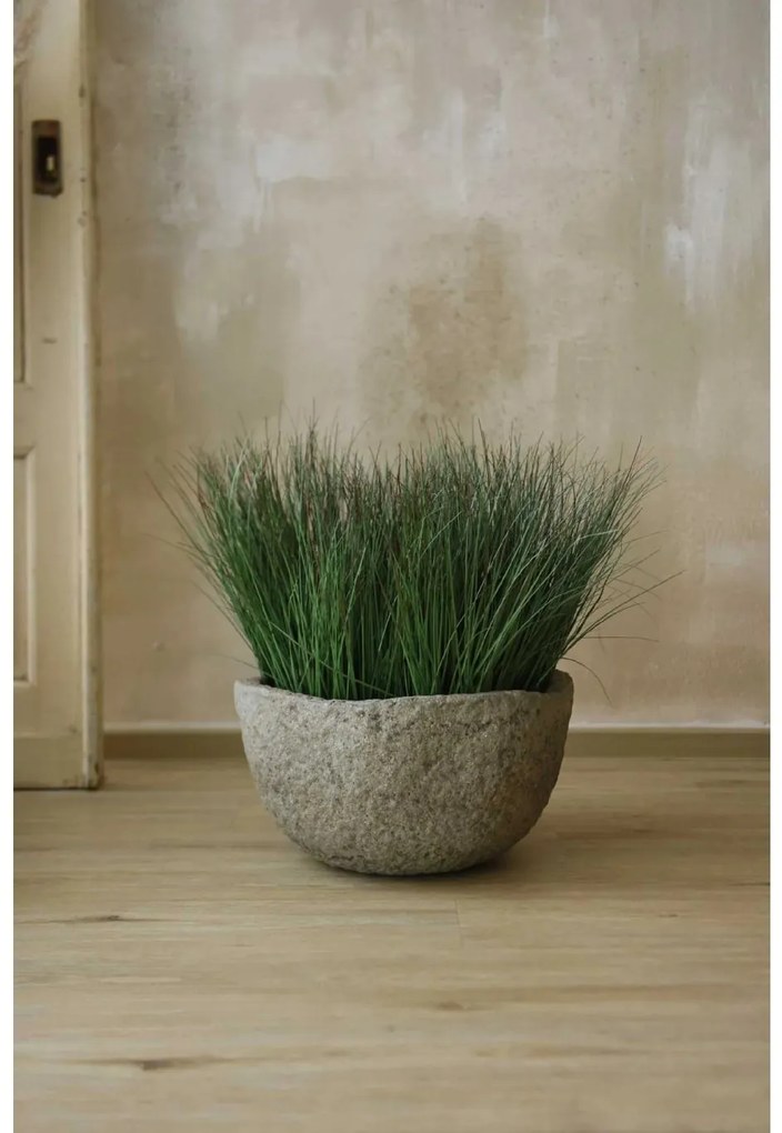 Designový květináč CIMENTO, vláknocement, průměr 46 cm, šedá