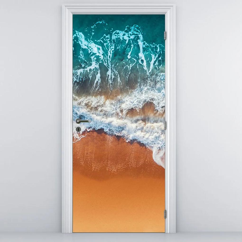 Fototapeta na dveře - Mořská pláž (95x205cm)