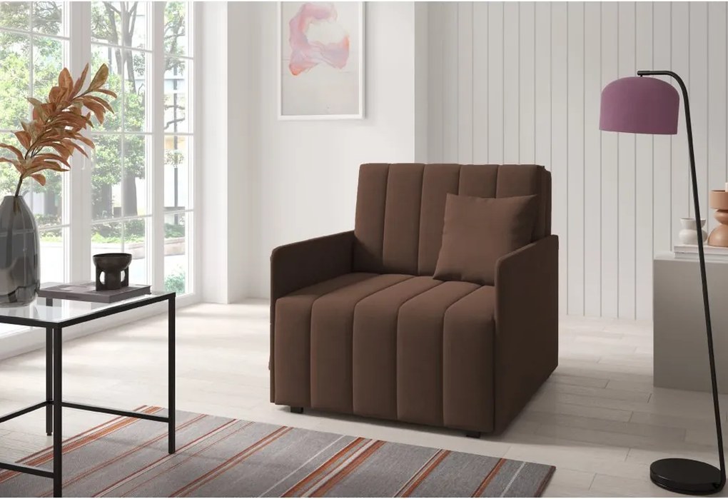 Eka Pohovka NERO I, 90 cm Barva látky: Tmavě modrá (Kronos 09)