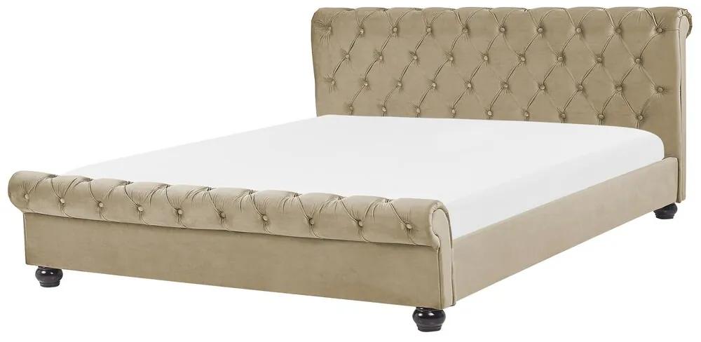 Manželská postel 180 cm ARCHON (s roštem) (béžová). 1007103