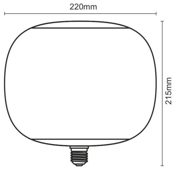 LED Žárovka FILAMENT SMOKE T220 E27/4W/230V 1800K