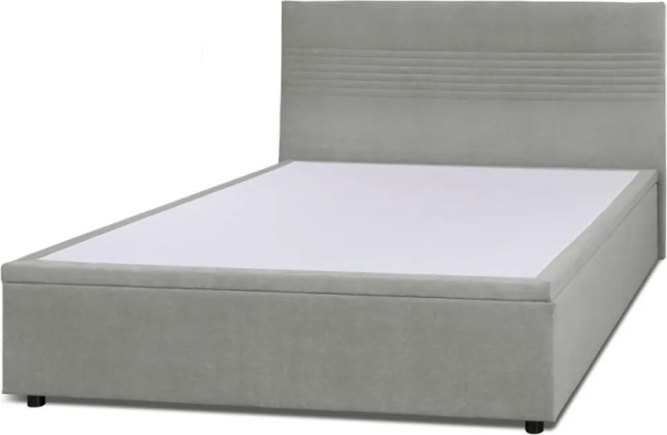 Postel Fro Line 140x200 s roštem, úložným prostorem Mono 246, šedá