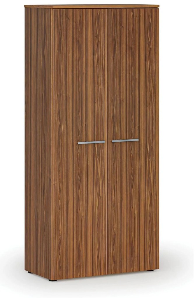 Šatní skříň s výsuvem PRIMO WOOD, 800 x 420 x 1781 mm, ořech