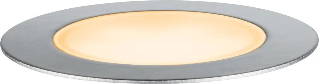P 94721 AKCE - Plug & Shine LED zemní svítidlo Floor samostatné svítidlo neláká hmyz IP67 2200K 2W stříbrná - PAULMANN
