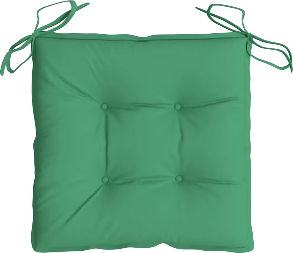 Podušky na židli 4 ks zelené 50 x 50 x 7 cm látka oxford 314912