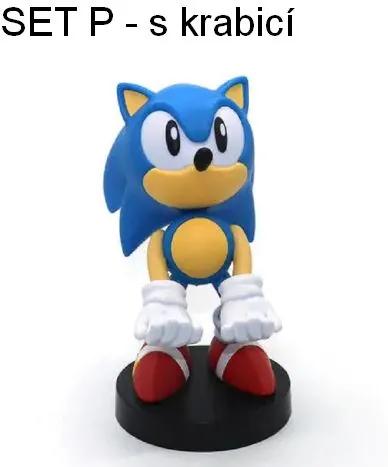 Různé sety figurek Ježek Sonic a přátelé Set: set P - Sonic s krabicí