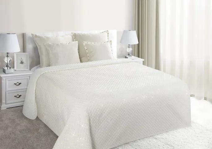 Luxusní přehoz na postel GASTON, krémová, 220x240 cm Mybesthome