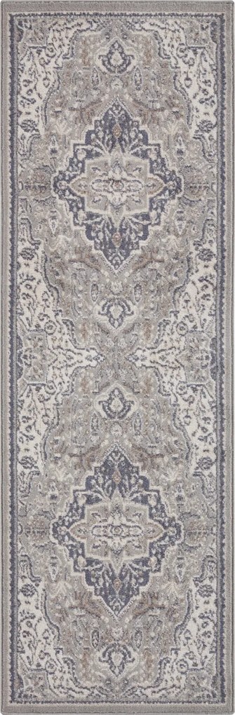 Hanse Home, Běhoun Terrain 105604 Orken Grey Cream, 80x200, šedá, ložnice