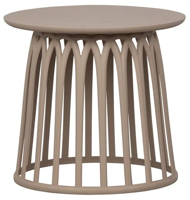 Béžový zahradní konferenční stolek WOOOD Boy, ø 50 cm