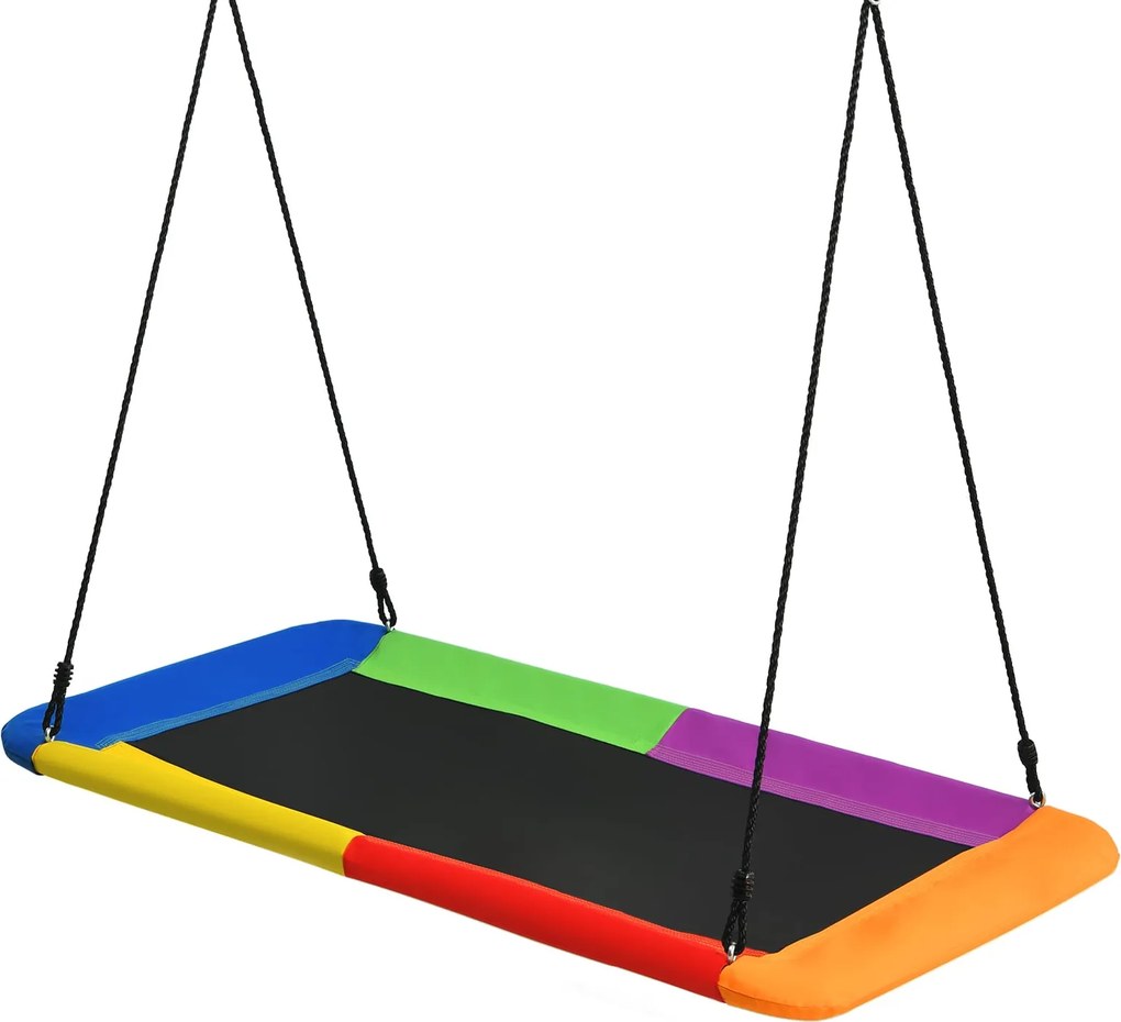 Costway 100-180 cm houpačka na strom, houpačka pro děti, houpačka do hnízda
