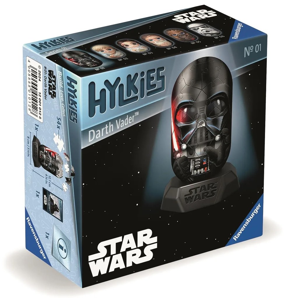 3d puzzle ravensburger 120010128 hylkies star wars: darth vader