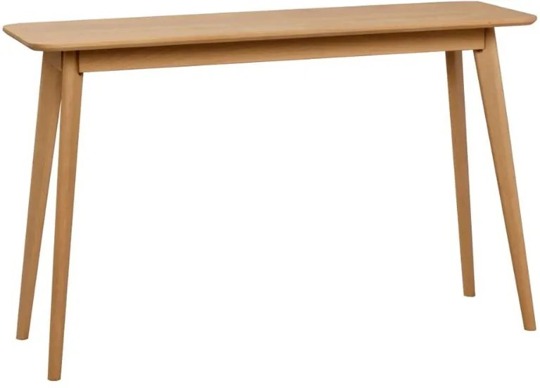 Přírodní konzolový stolek z dubového dřeva Folke Yumi