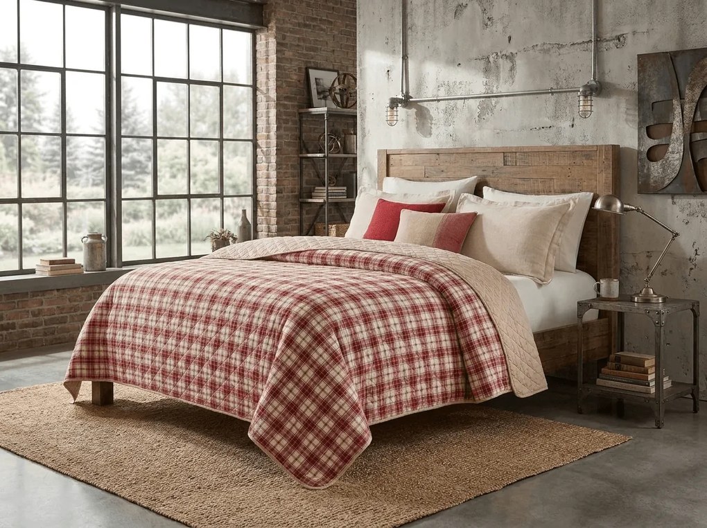 Přehoz na postel TARTAN HEART, barevný Rozměr: 220 x 240 cm