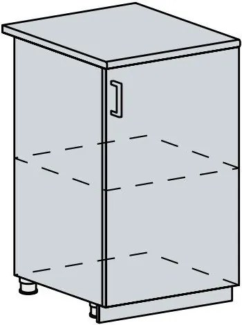 50D d. skříňka 1-dveřová CHARLIZE bk/bílá