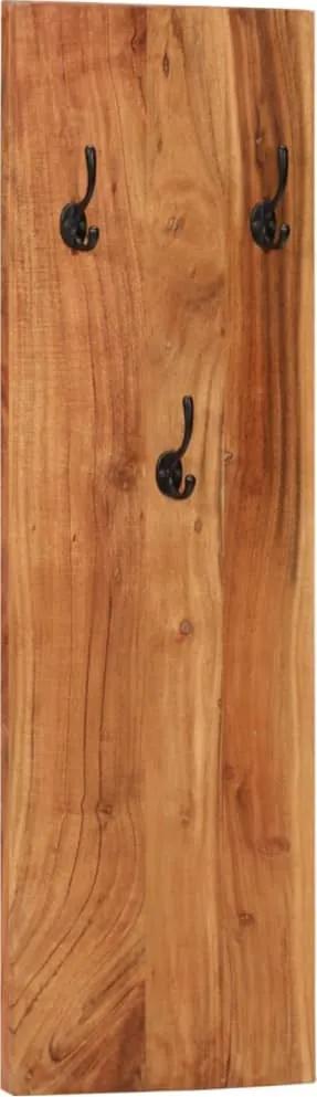 vidaXL Nástěnné věšáky 2 ks 36 x 3 x 110 cm masivní akáciové dřevo [337068]