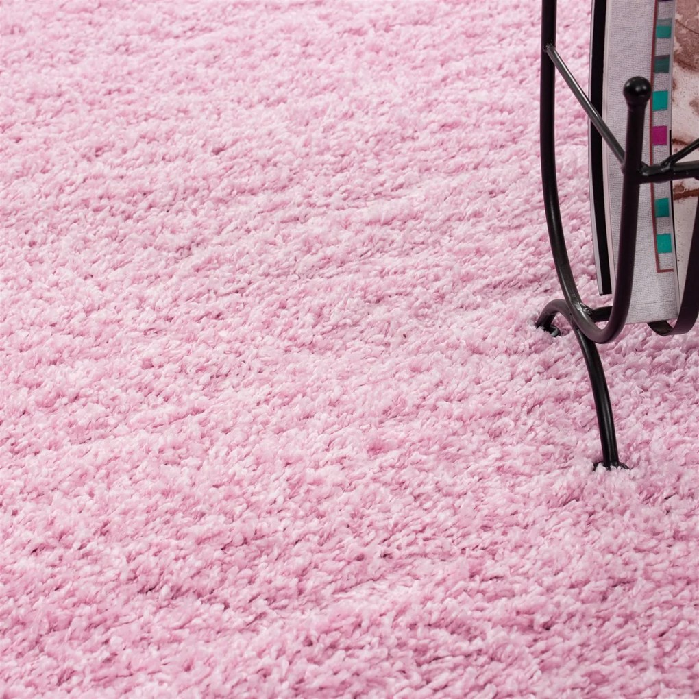 Ayyildiz, Kusový koberec Life Shaggy 1500 pink, 240x340, růžová, ložnice