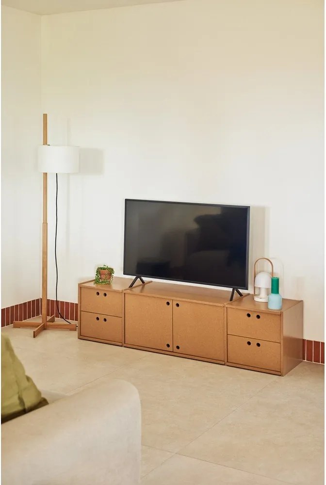 TV stolek v přírodní barvě 157x42x40 cm Wally – Teulat