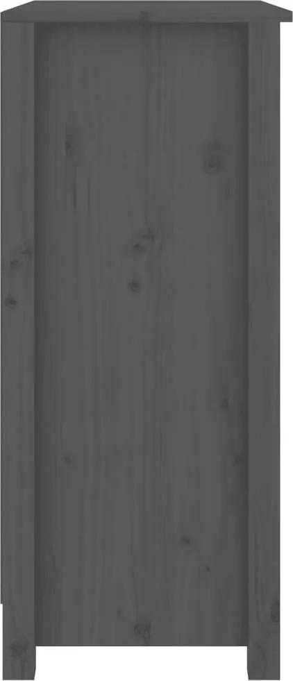 vidaXL Příborník 70 x 35 x 80 cm masivní borové dřevo [813751] Barva: Bílá