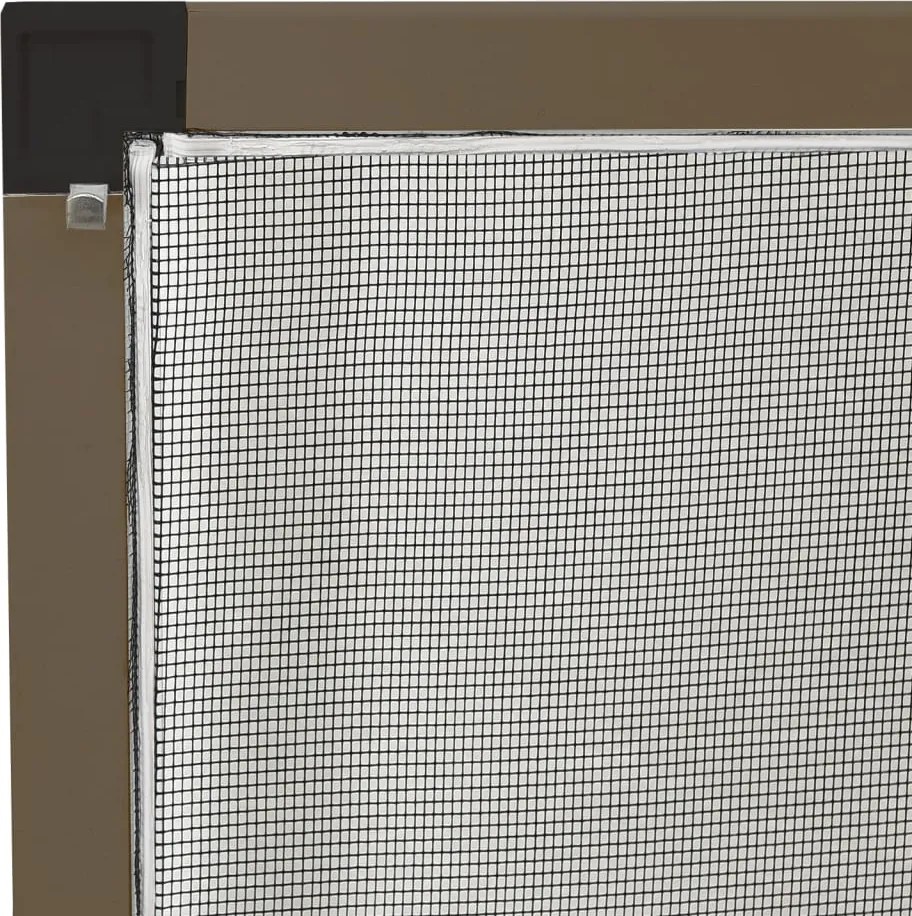 Okenní síť proti hmyzu hnědá 80 x 120 cm 153834