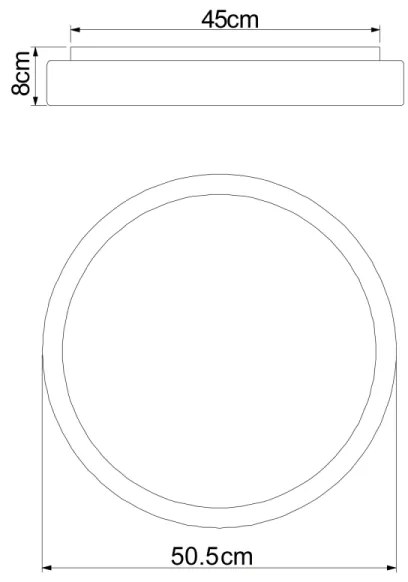 Globo 41586-24 - LED Stmívatelné stropní svítidlo SONNY LED/24W/230V + DO