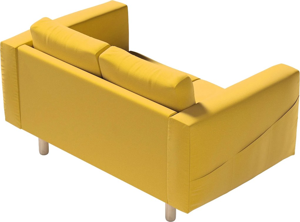 Potah na pohovku IKEA Norsborg 2-místná barva žlutá látka sametová