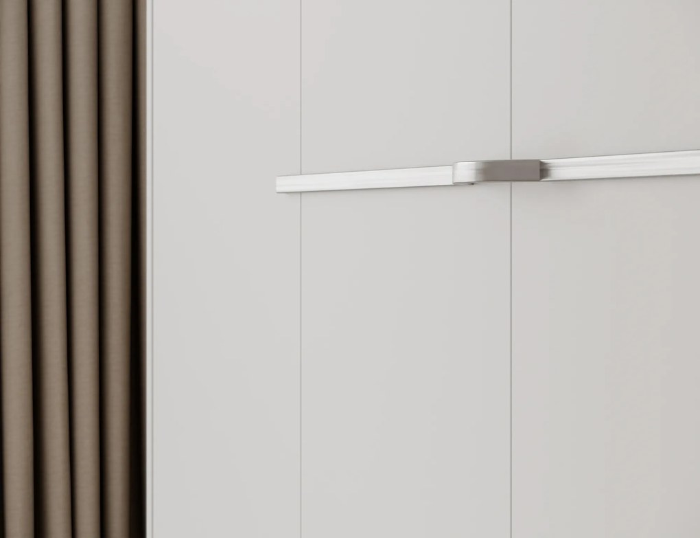 Devesto Sklápěcí postel Horizontální 160 Bílá LED