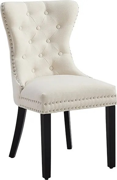 Designová židle Queen II len béžová